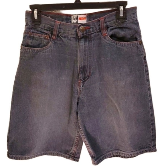 Akoo | Shorts | Akoo Mens Denim Jean Shorts Size Blue Embroidered ...